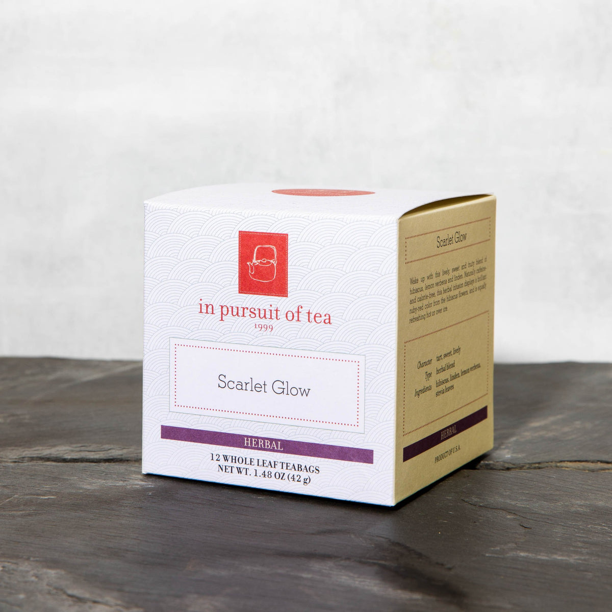 Scarlet Glow Caffeine Free Herbal Teabags – In Pursuit of Tea